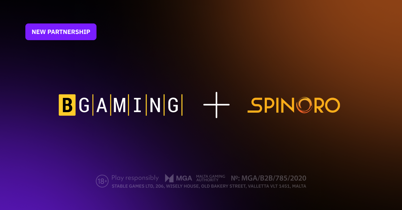 BGaming joins SpinOro’s aggregation platform to bolster European expansion - Casino & games - iGB