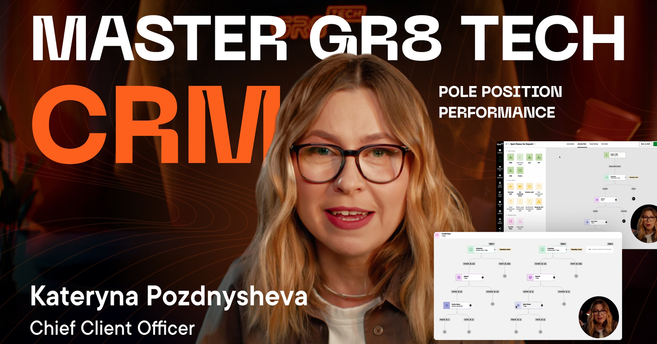 GR8 Tech launches new Pole Position Performance video series - CRM - iGB