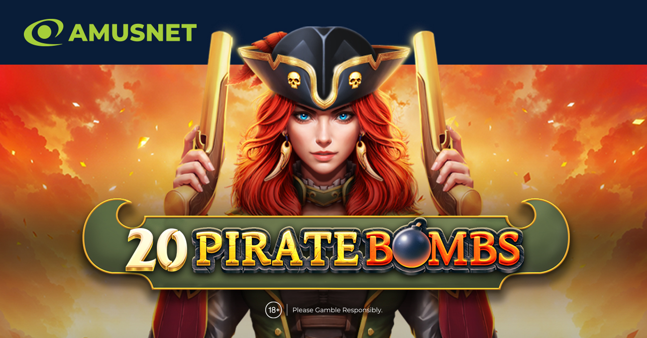 Amusnet lights the fuse on 20 Pirate Bombs - Slots - iGB