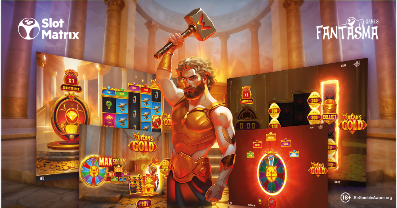 SlotMatrix unleashes Vulcan’s Gold fiery forge - Slots - iGB