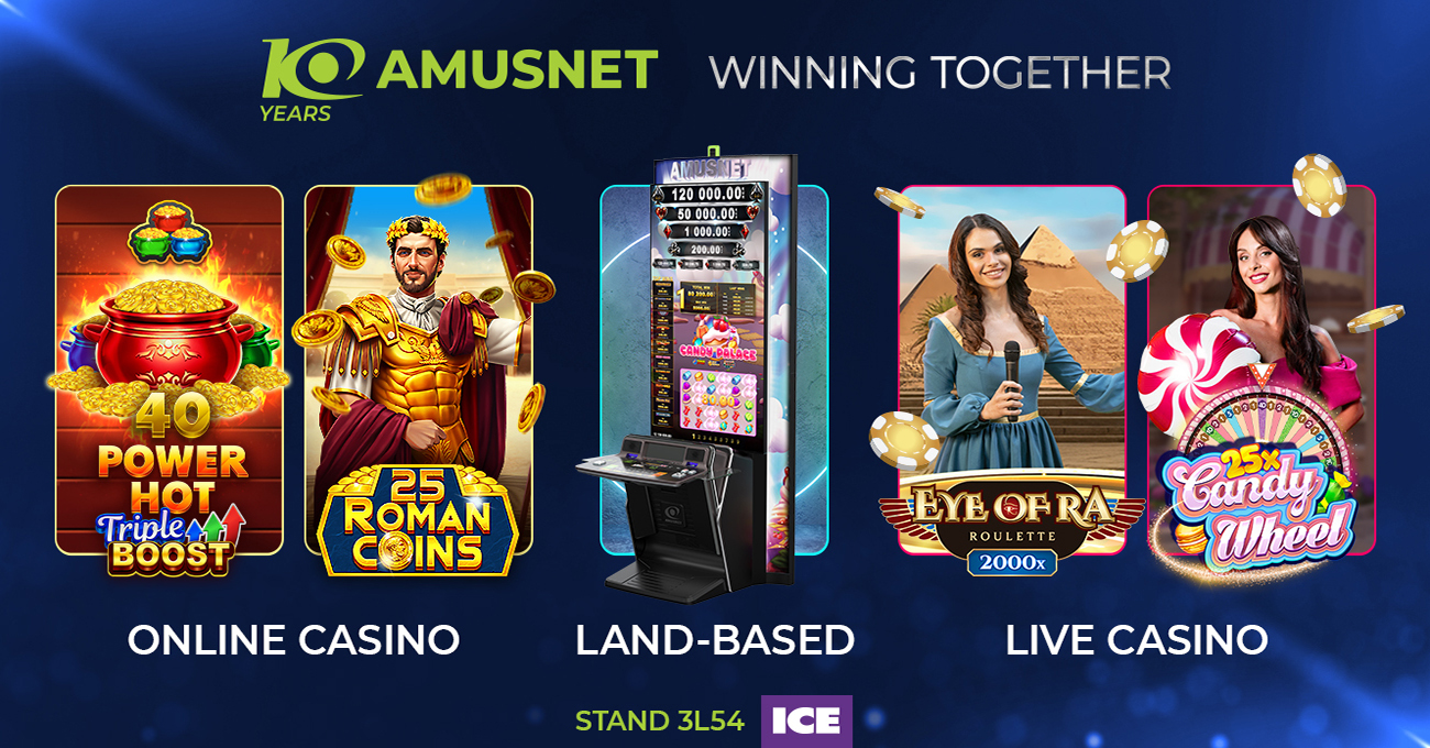 Amusnet showcases full product strength at ICE Barcelona marking 10 ...